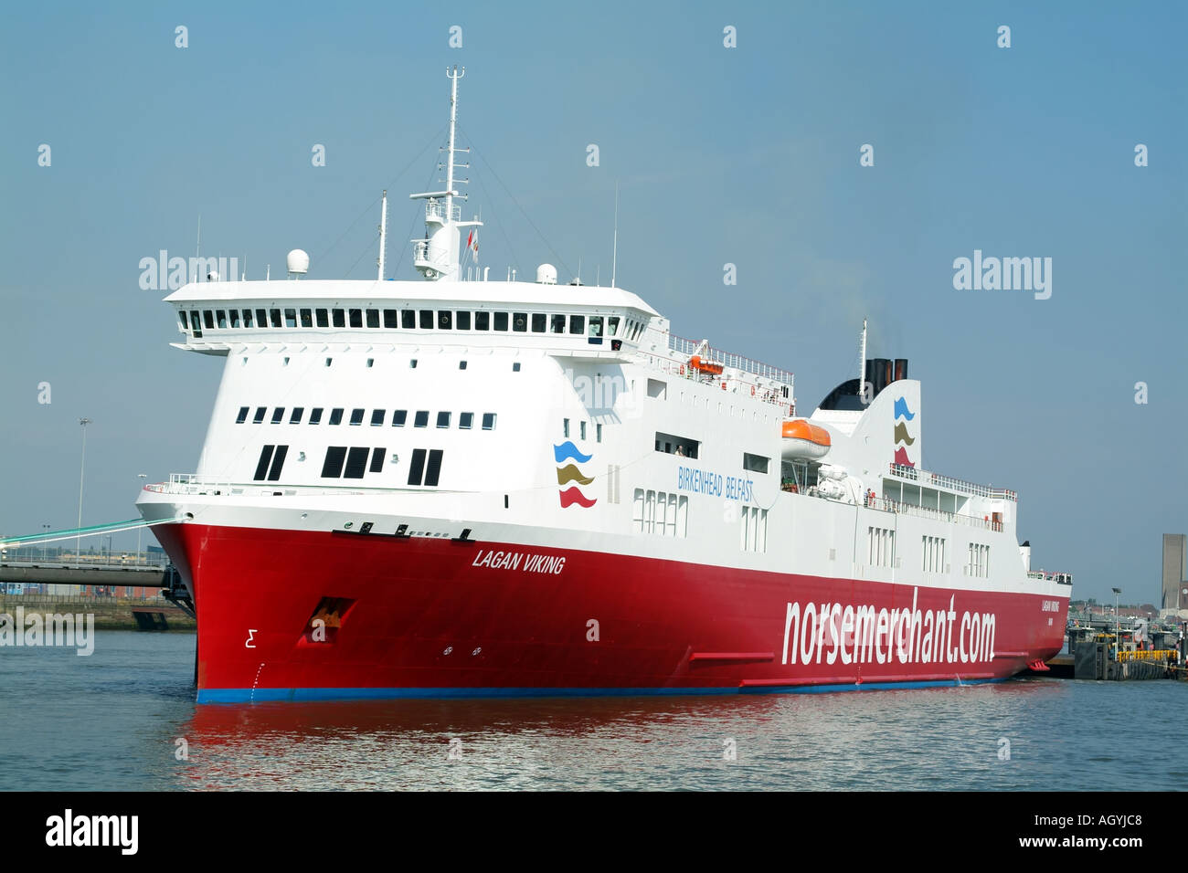 Lagan Viking RORO ship Birkenhead to Belfast service Norsemerchant ...