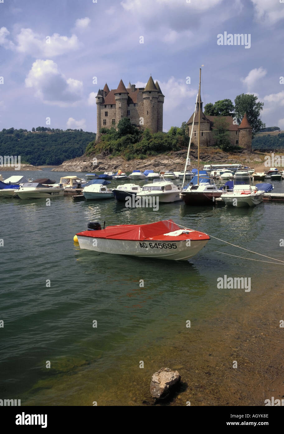 france correze cantal chateau de val region massif central auvergne and ...