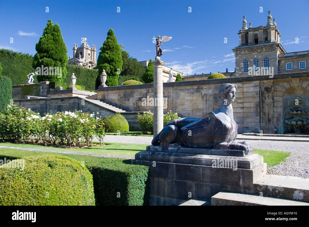 Gardens of Blenheim Palace 1 Stock Photo - Alamy