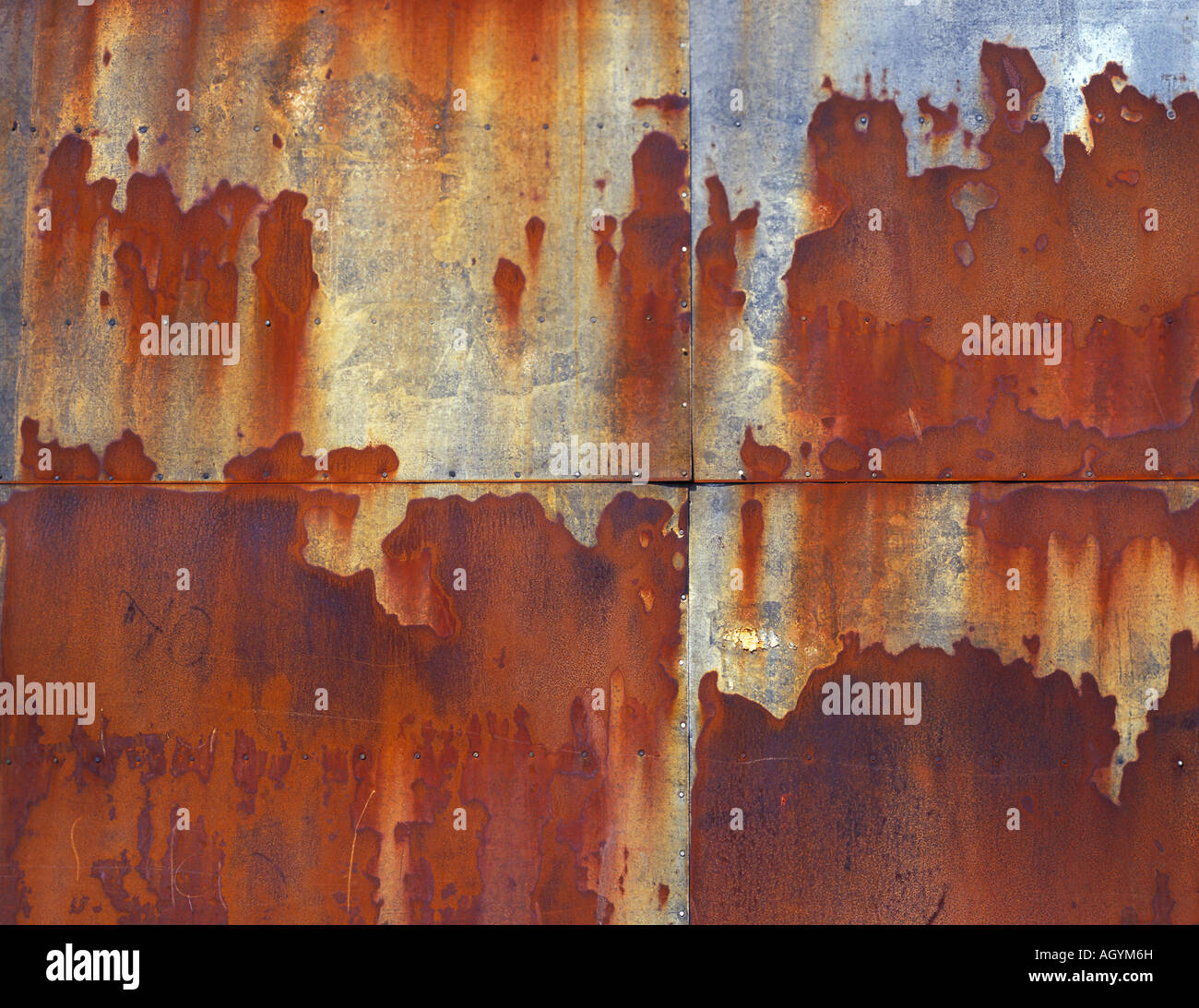weathered steel plates Stock Photo - Alamy