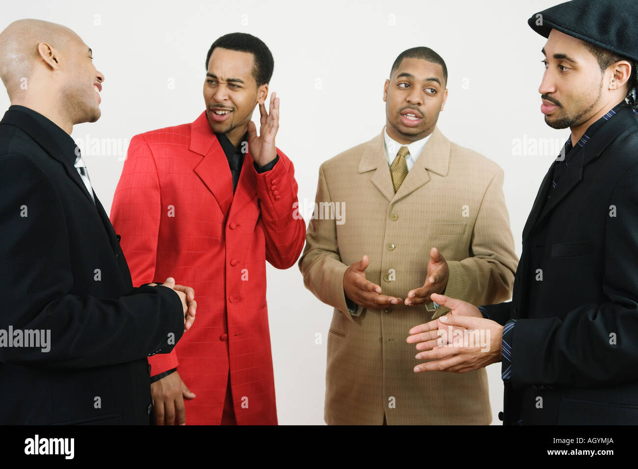 Group of African American businessmen talking Stock Photo - Alamy