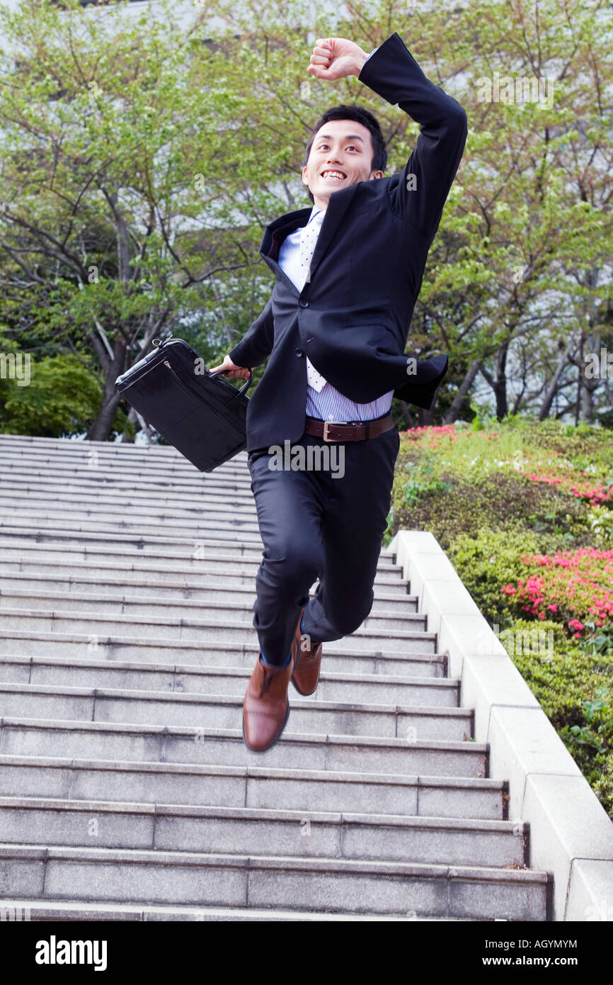 Business jumping hi-res stock photography and images - Alamy
