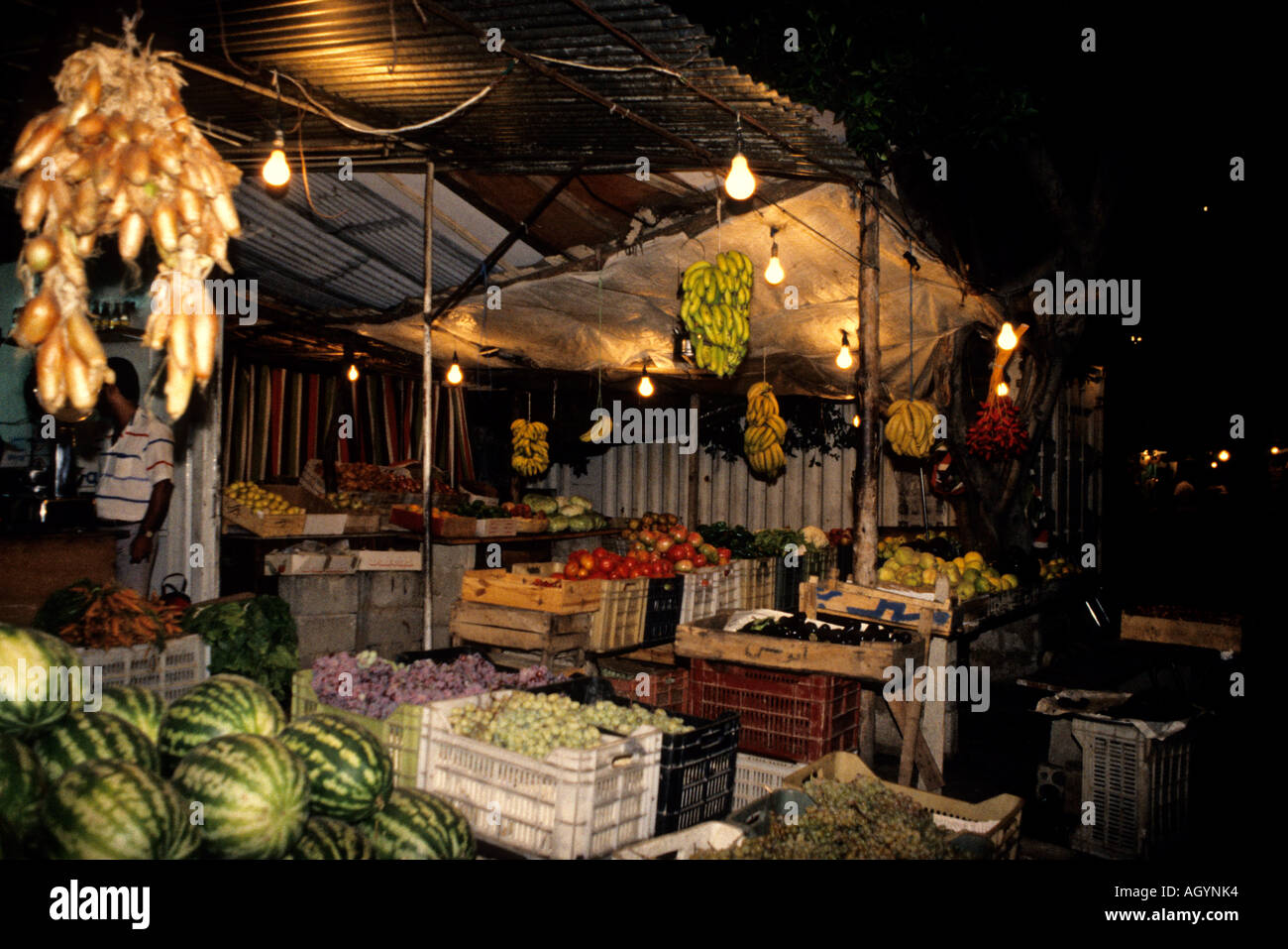 Fruit & vegetable stand in Beirut Lebanon Stock Photo - Alamy