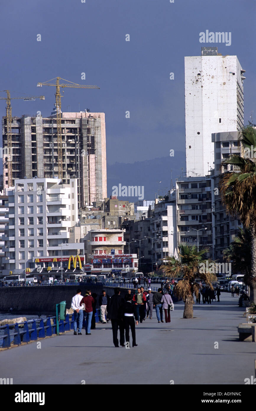 Corniche area Beirut Lebanon Stock Photo - Alamy
