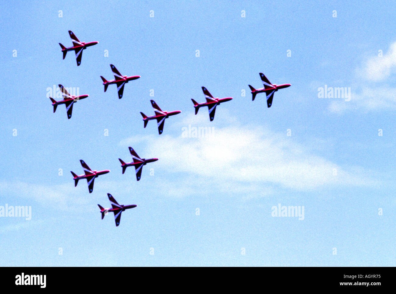Red arrows in formation Stock Photo - Alamy