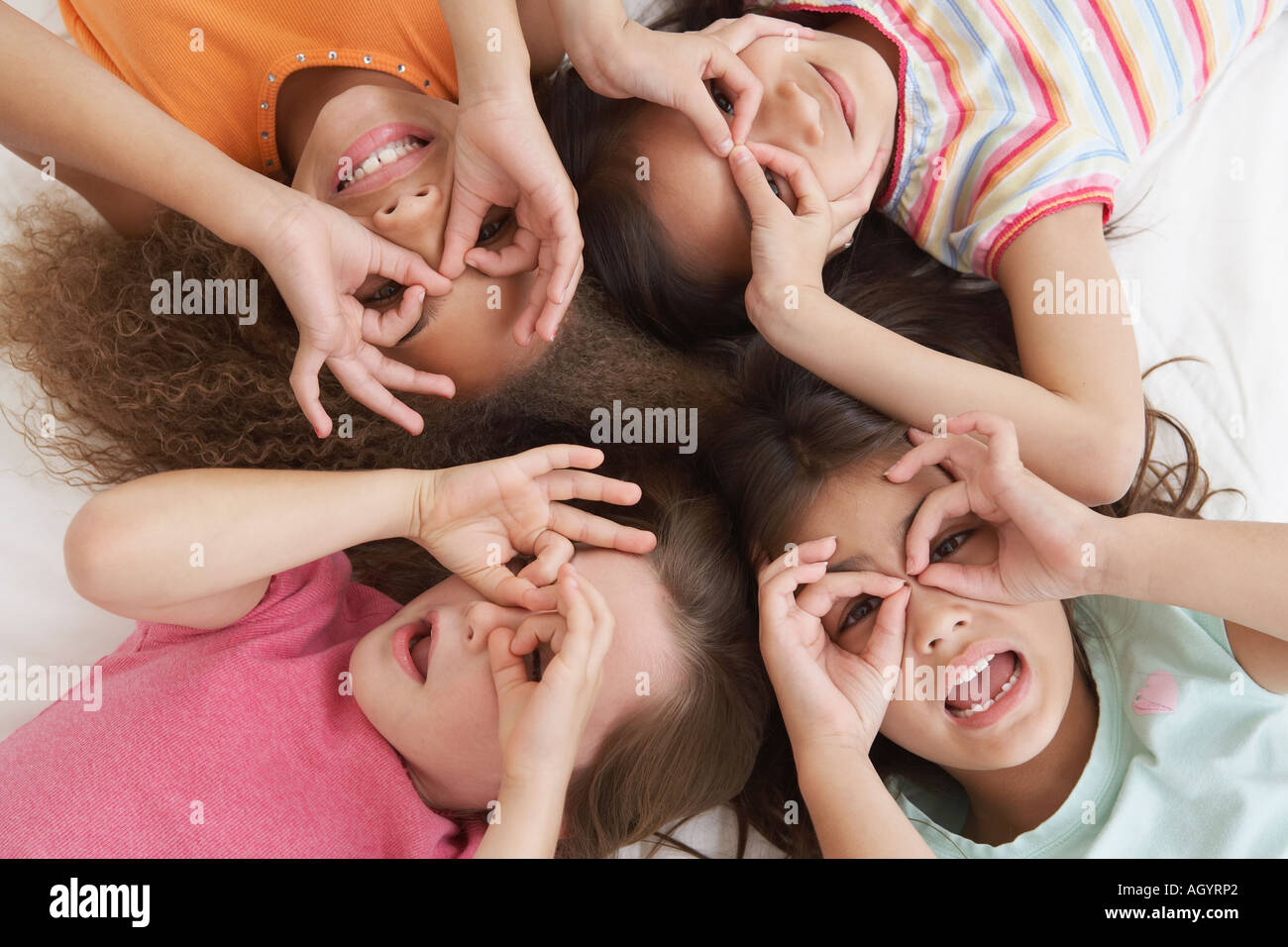 Young girls being silly Stock Photo - Alamy