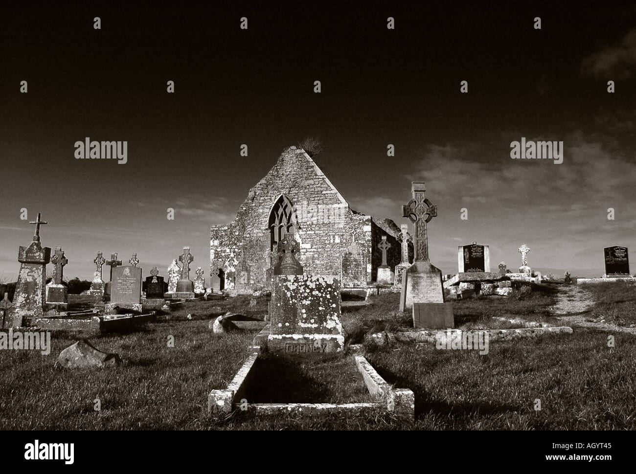 Kilshanny Cemetery Ennistymon County Clare Ireland Stock Photo - Alamy