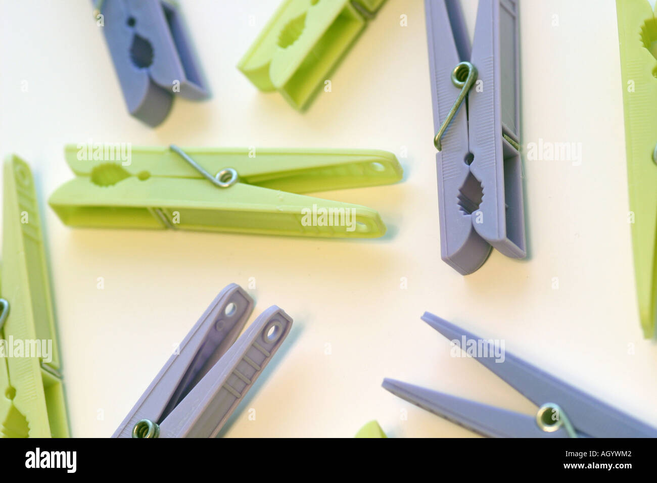 A stock photograph of a pattern of washing pegs Stock Photo - Alamy