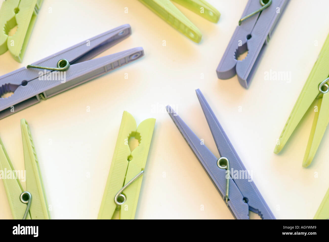 A stock photograph of a pattern of washing pegs Stock Photo - Alamy