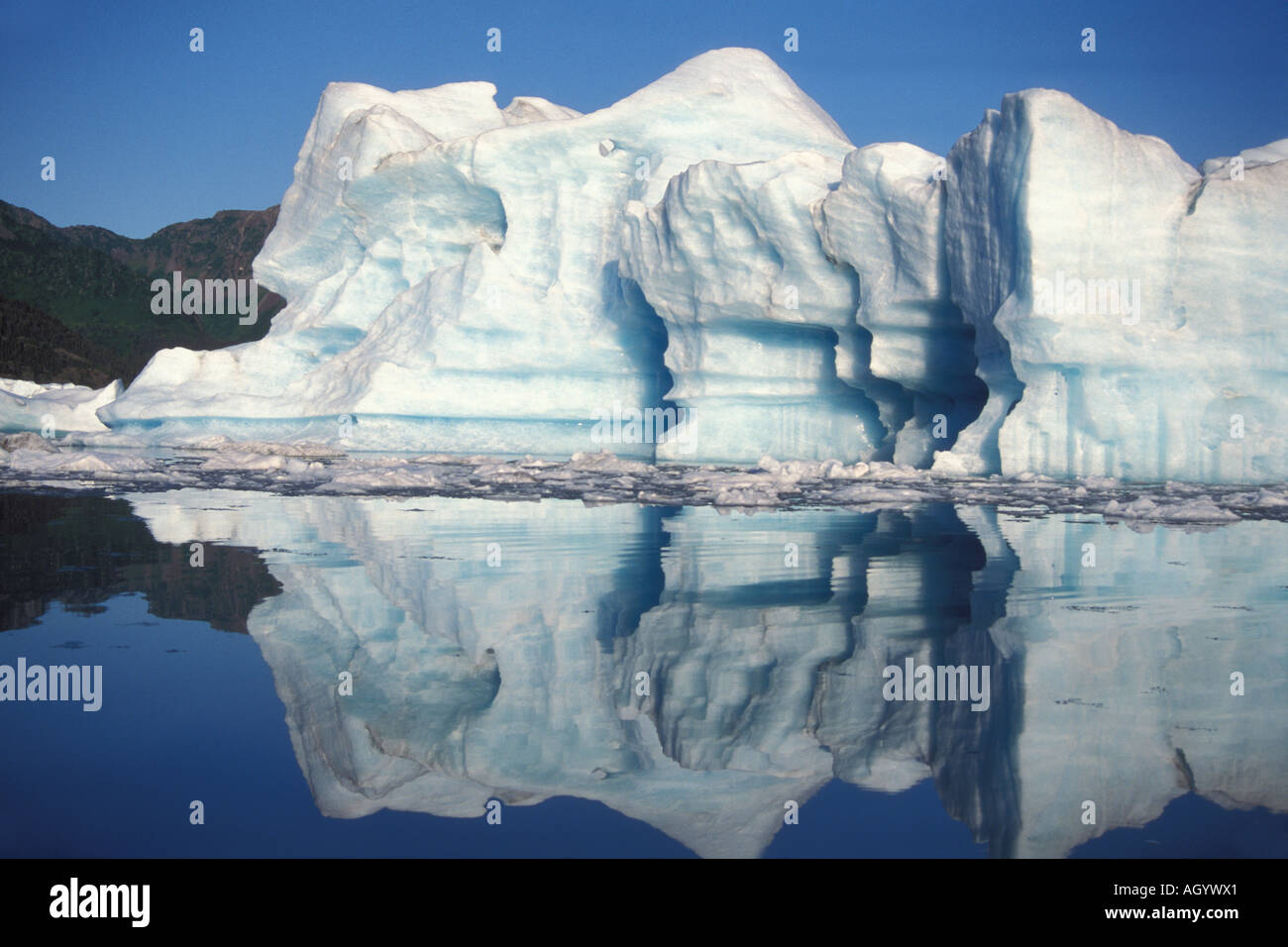 giant icebergs in Bear Glacier lake southcentral Alaska Stock Photo - Alamy