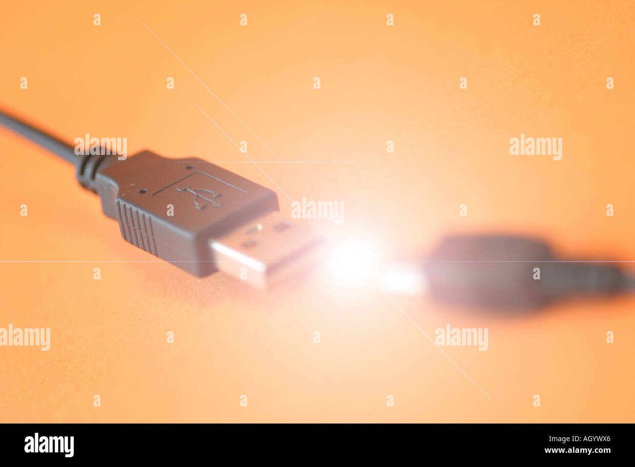 A stock photograph of a usb wire Stock Photo - Alamy