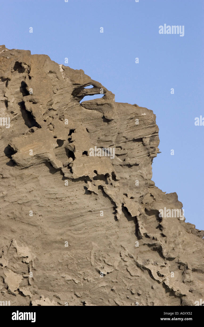 weathered volcanic tuff rock Galapagos islands Stock Photo - Alamy