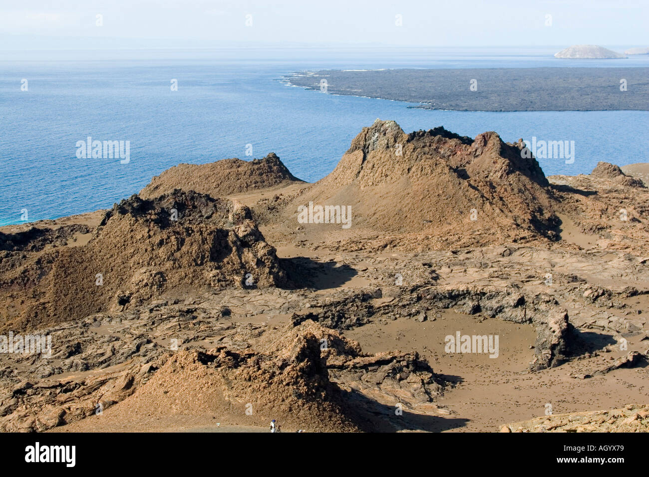 Cinder cone or parasitic cone on the island of Bartolome Galapagos ...