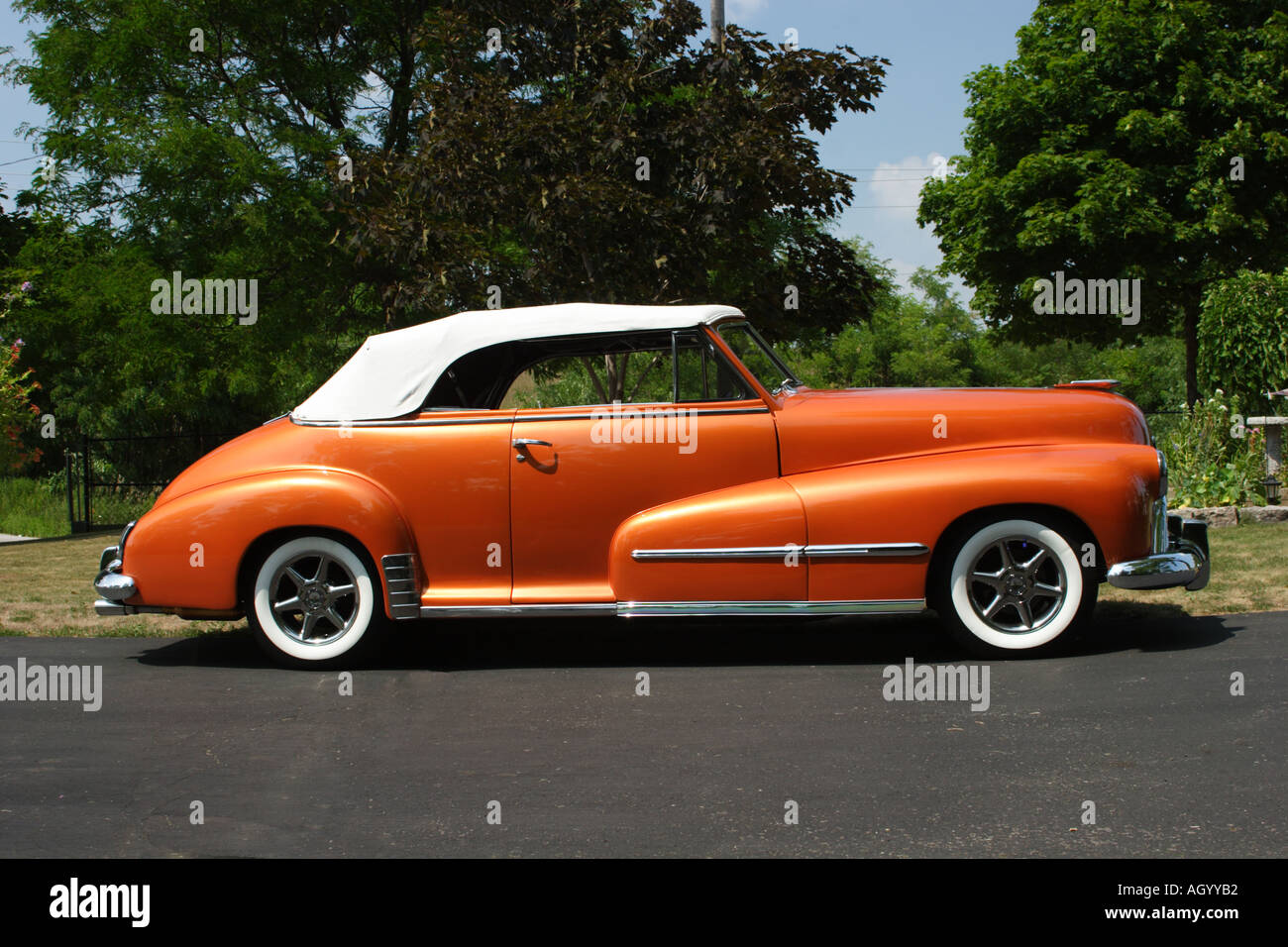 1948 Oldsmobile Model 68 on pavement Stock Photo - Alamy