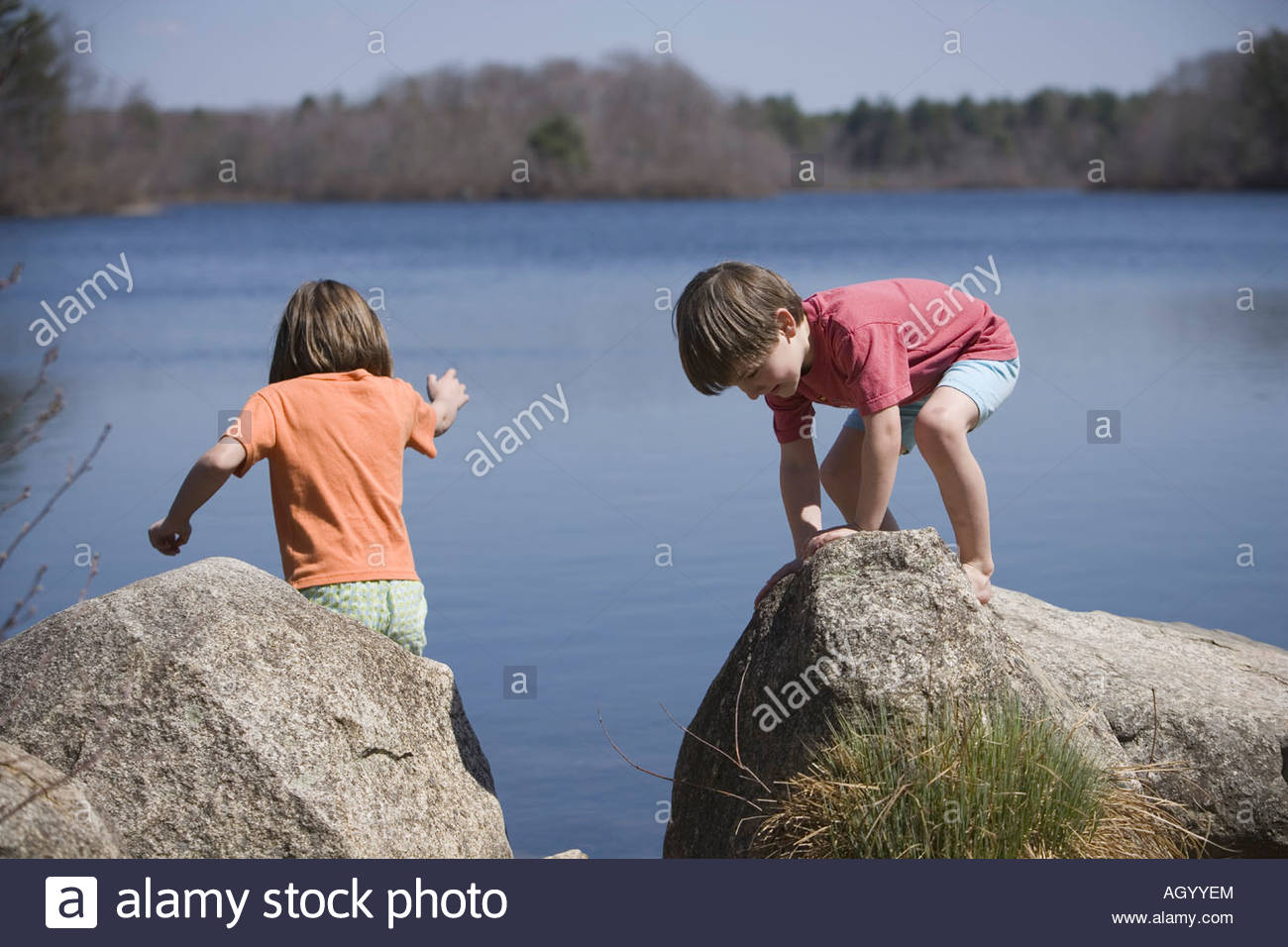 Young Boy Rock Climbing Stock Photos & Young Boy Rock Climbing Stock ...