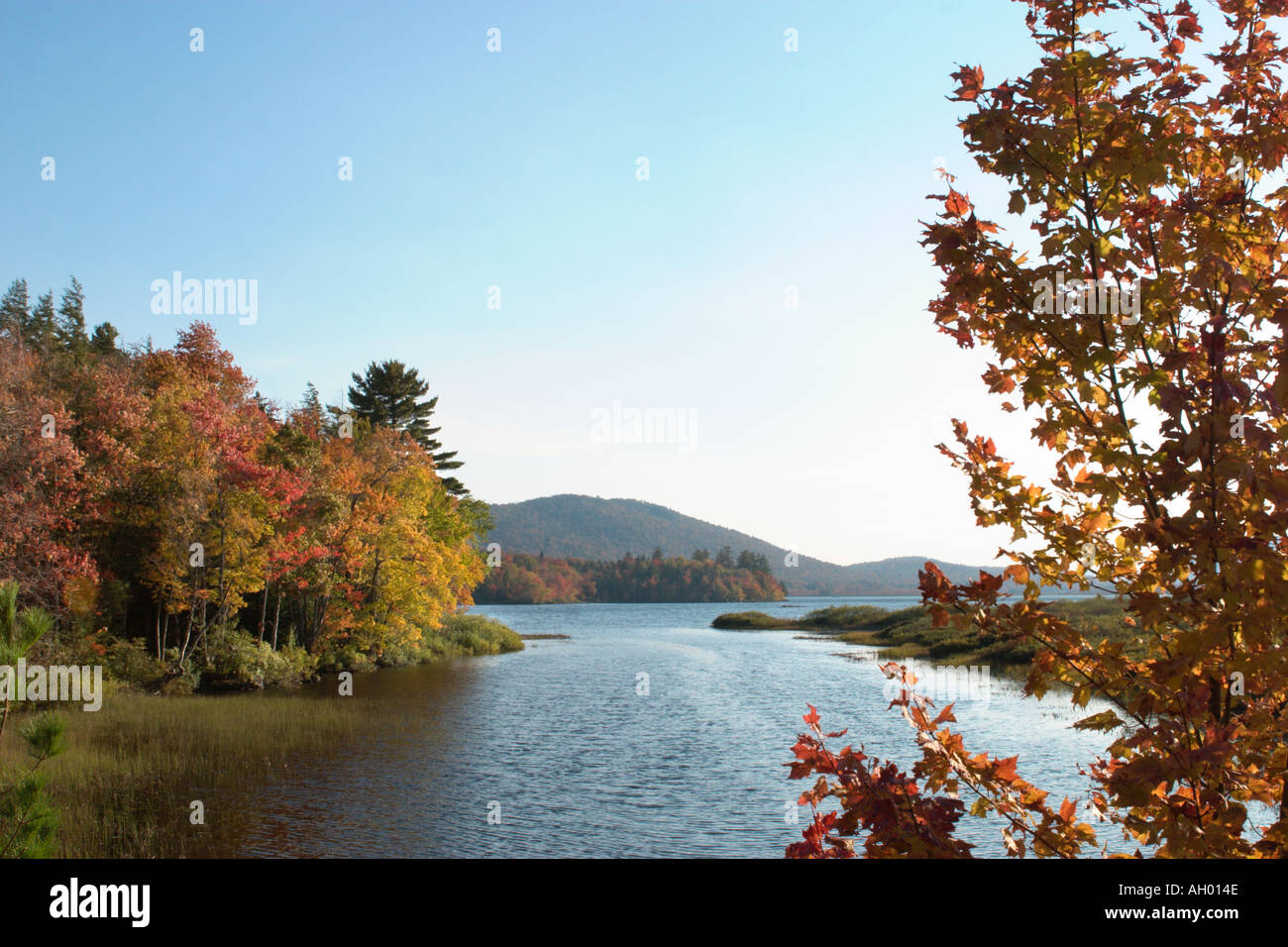 Adirondacks. Fall Foliage, Adirondack Mountains, New York State, USA ...