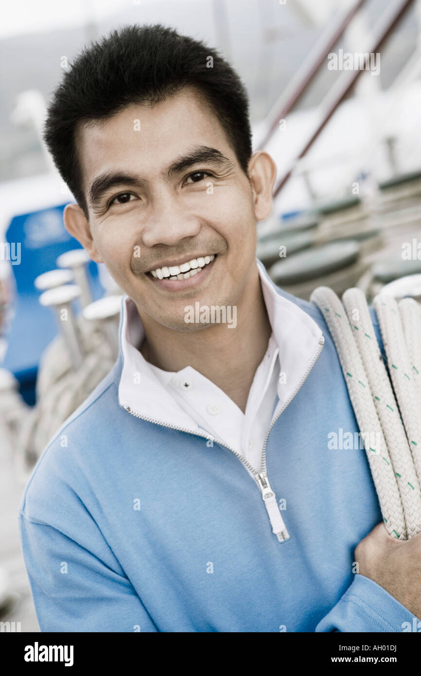 Hold rope on shoulder hi-res stock photography and images - Alamy
