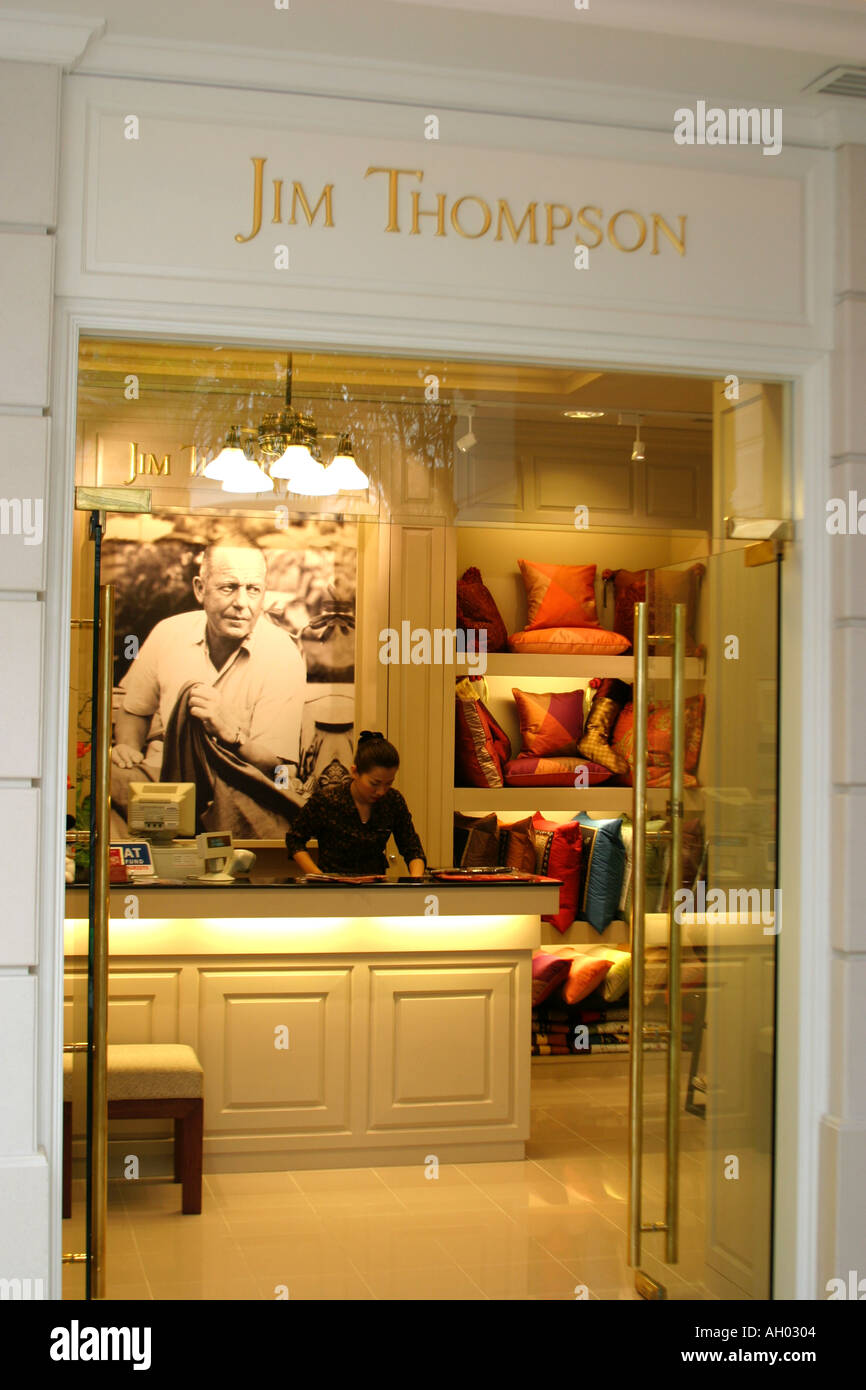 Jim Thompson the Father of the Thai silk industry his Silk boutique and ...