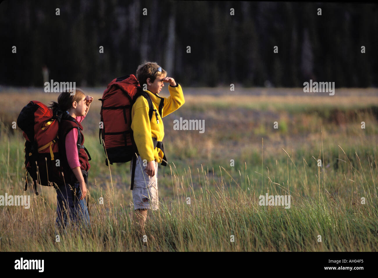 Backpacking in nature hi-res stock photography and images - Alamy