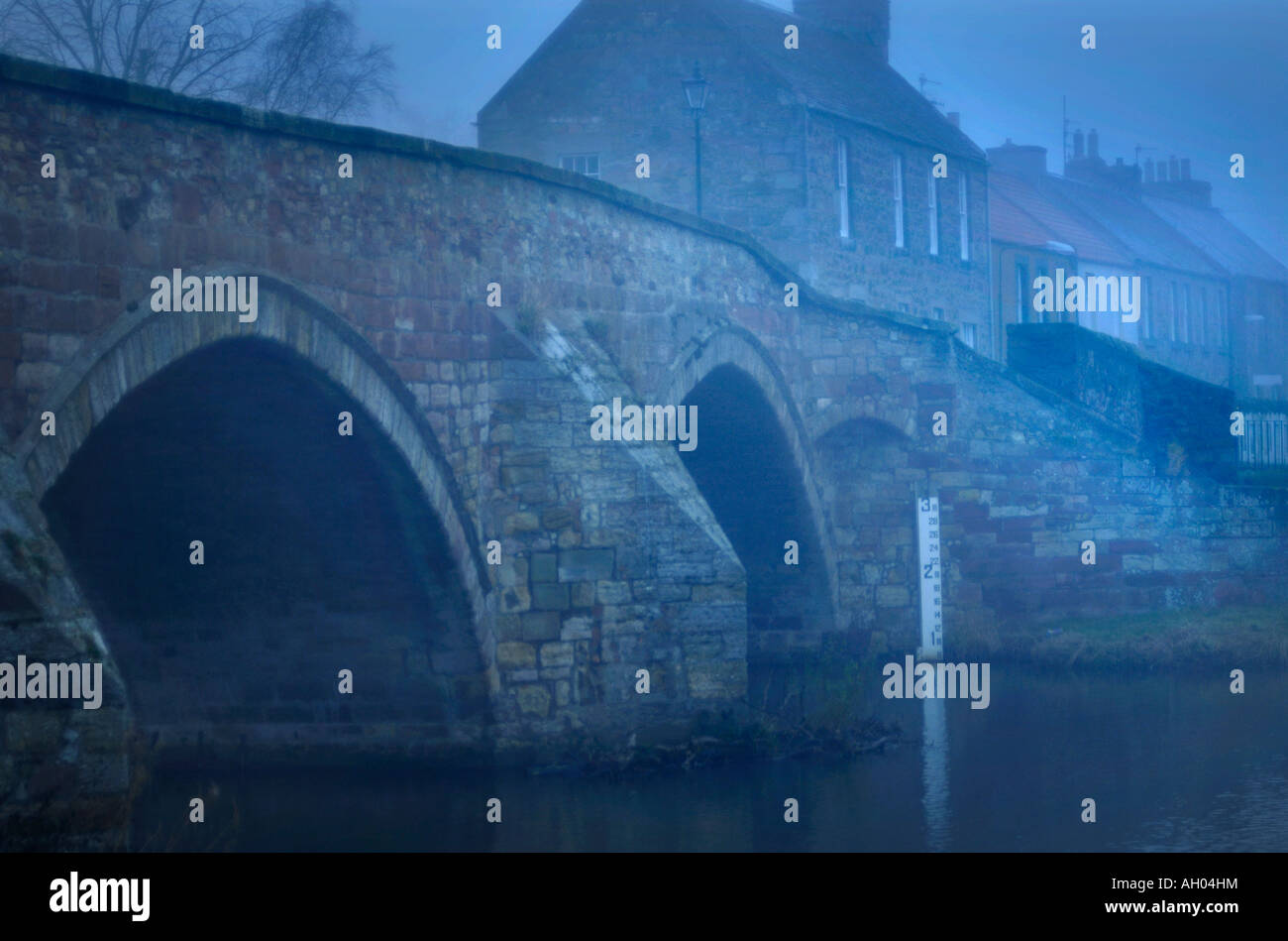 The Nungate Bridge over the River Tyne at Haddington East Lothian on a ...