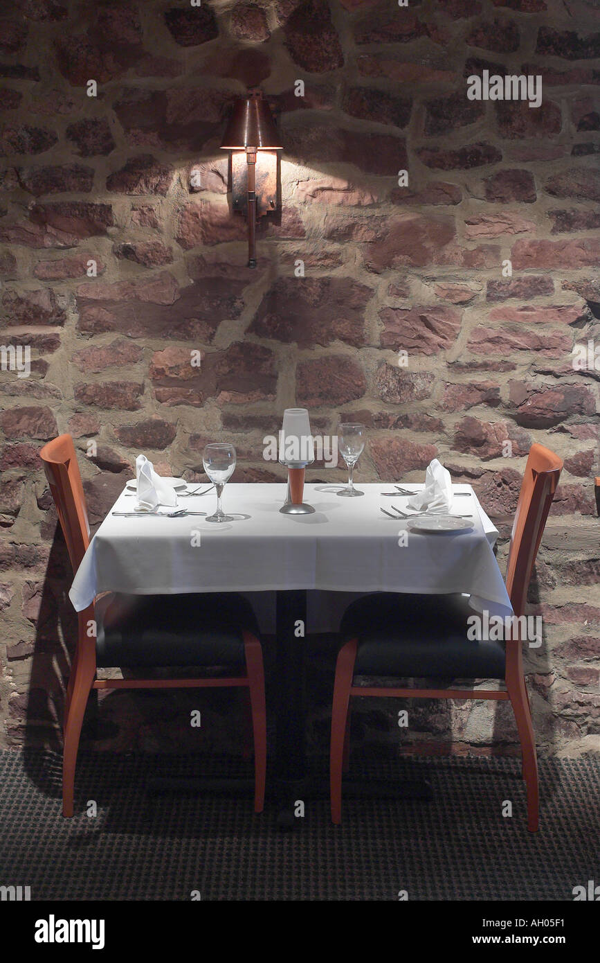 Table For Two Stock Photo - Alamy