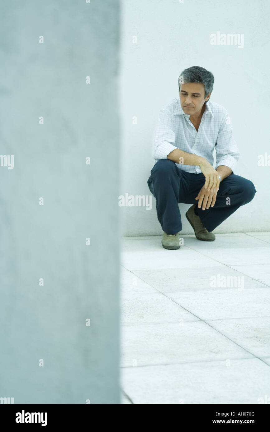Solitary Man Indoors High Resolution Stock Photography and Images - Alamy