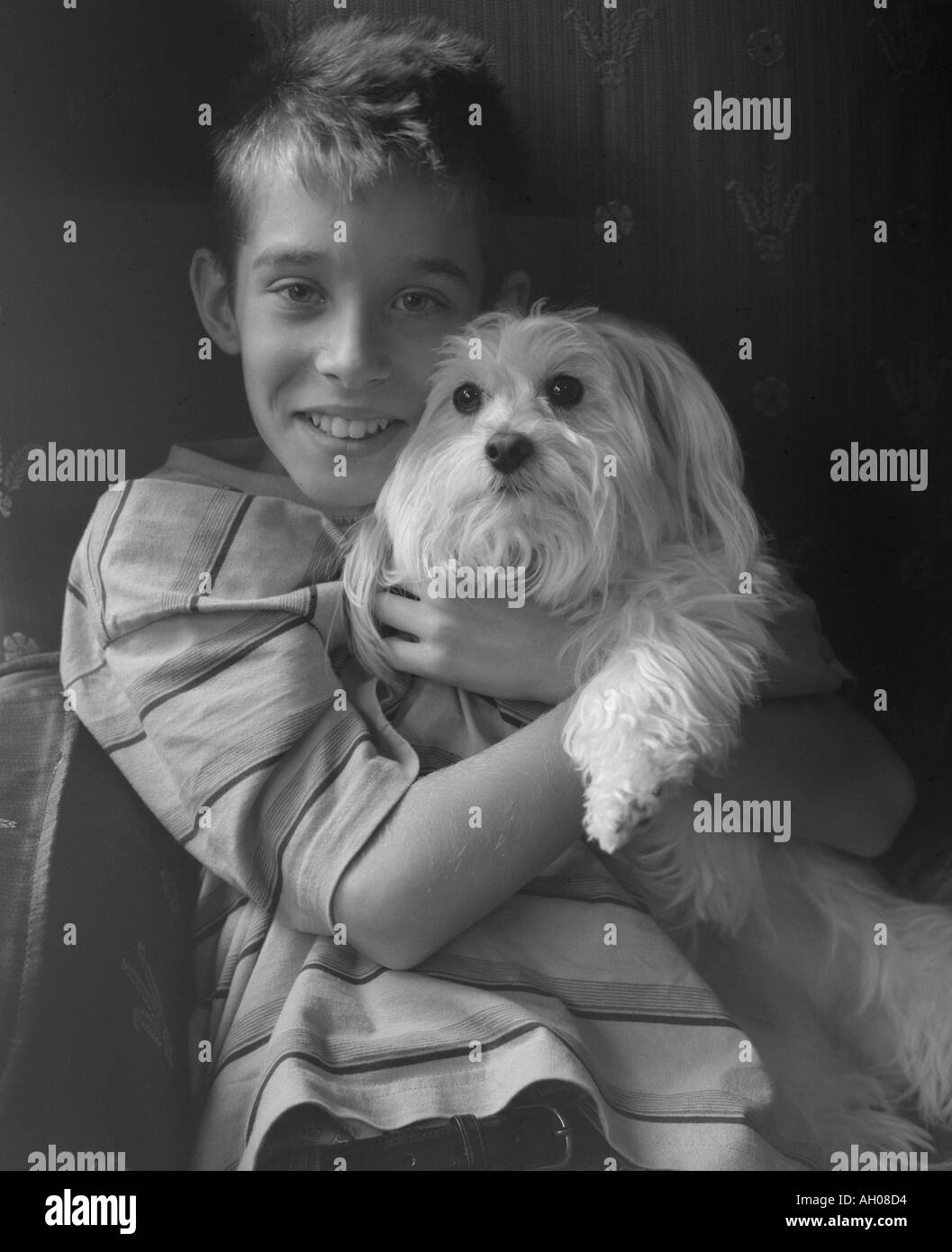 Cute boy child hugging Black and White Stock Photos & Images - Alamy