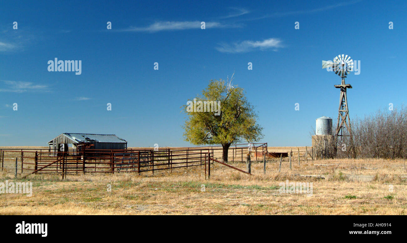 Texas horse corral Stock Photo - Alamy
