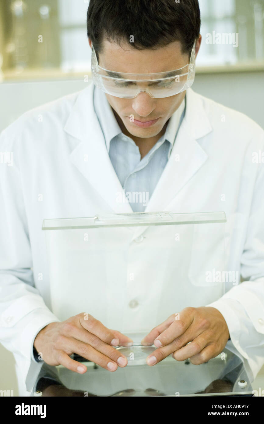 Safety goggle lab coat hi-res stock photography and images - Alamy