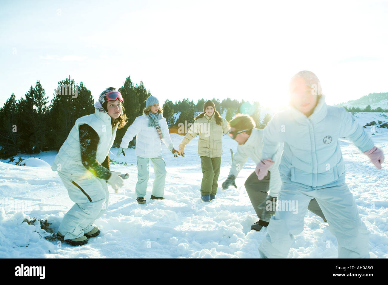 Man in suit crouching on hi-res stock photography and images - Alamy