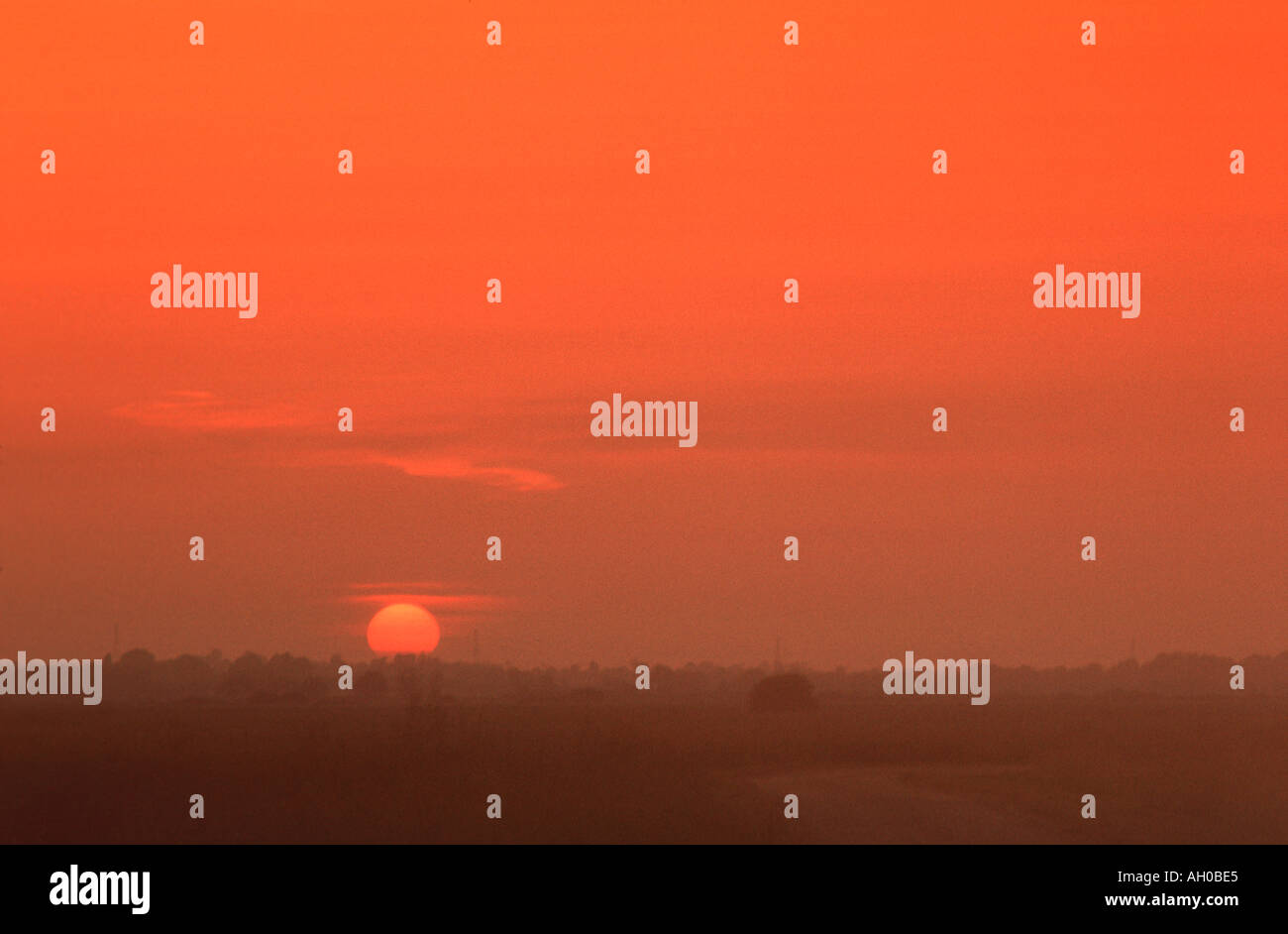 Sunset Essex England Stock Photo - Alamy