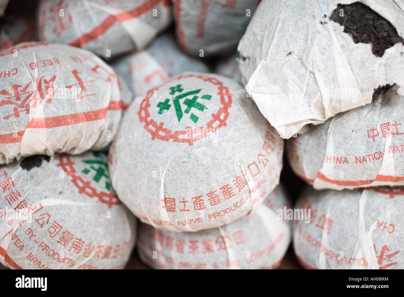 Packages of tea Stock Photo - Alamy