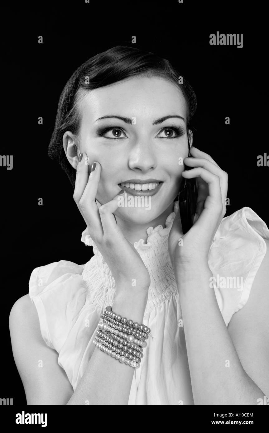 Telephone 30s Black and White Stock Photos & Images - Alamy