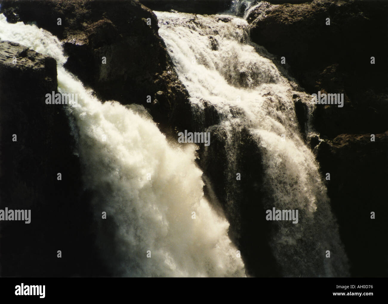 Wraith Falls in Yellowstone National Park, Wyoming Stock Photo - Alamy