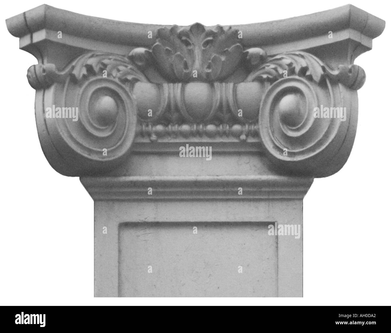Ionic column capital Cut Out Stock Images & Pictures - Alamy