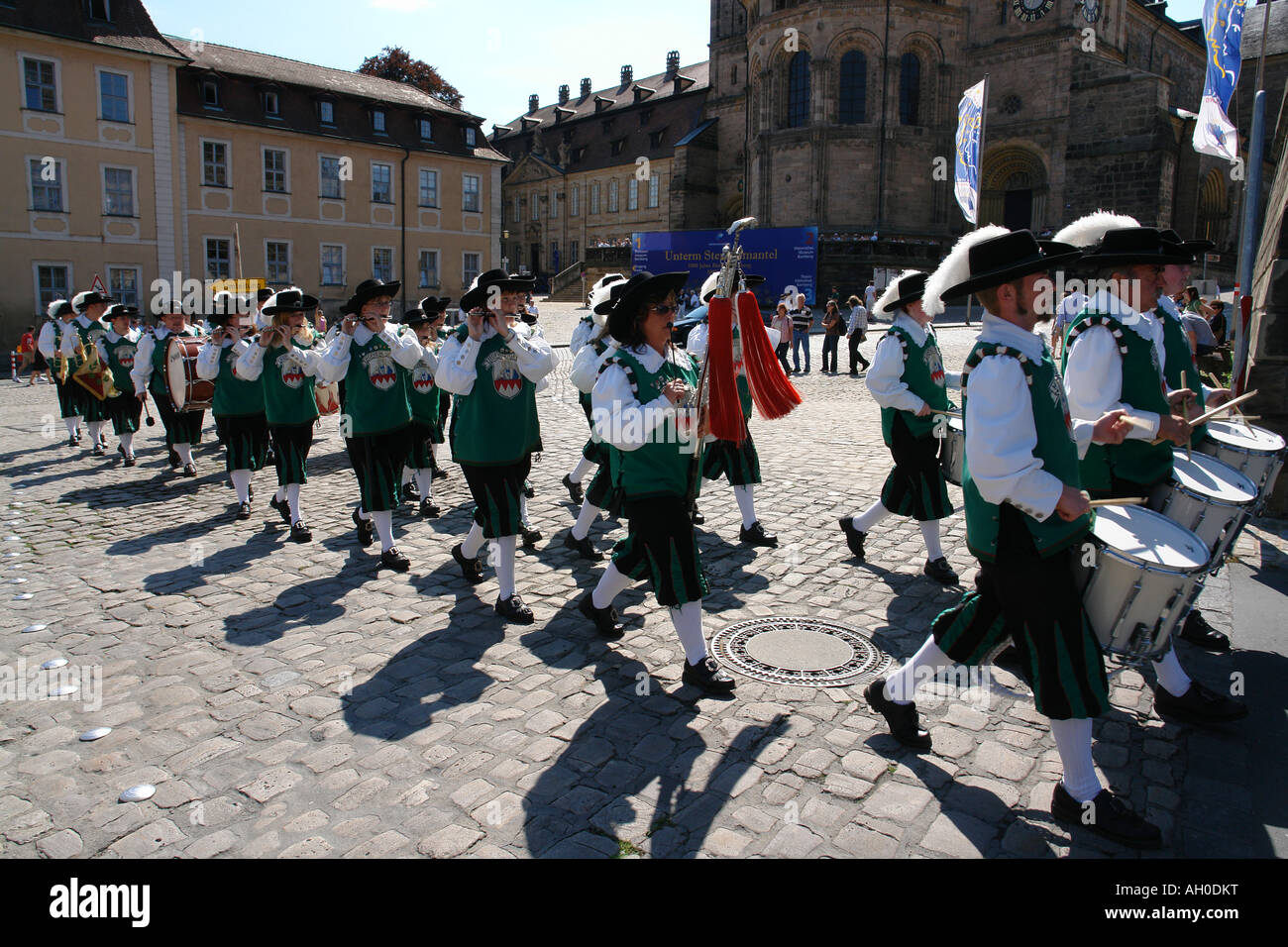 Music parade at Domberg Bamberg Upper Franconia Bavaria Germany Stock ...