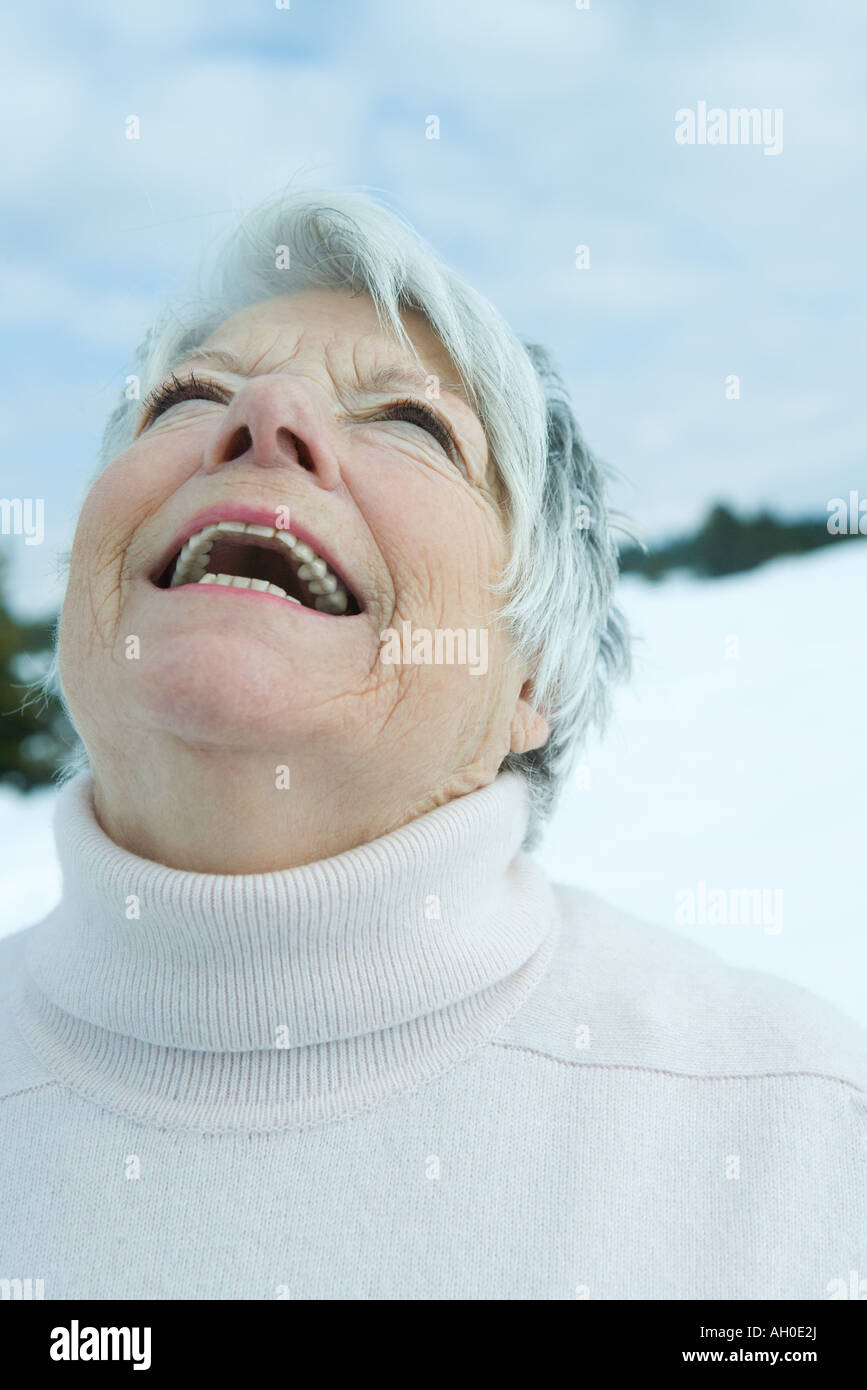 Woman close laugh laughs laughing hi-res stock photography and images ...