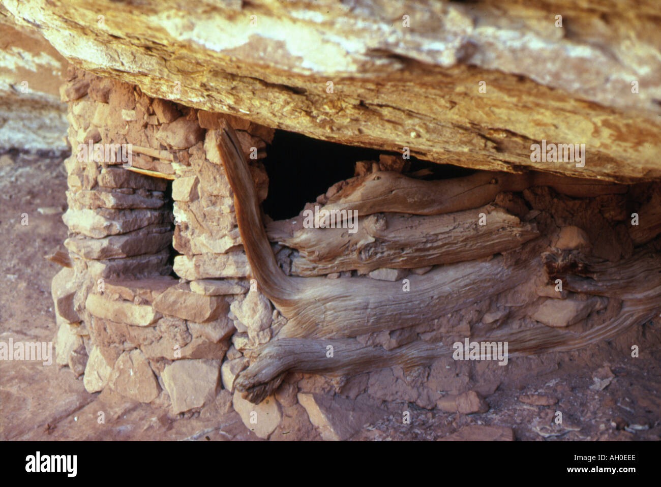 Ancient Anasazi Indian granary in Owl Canyon, Utah Stock Photo - Alamy