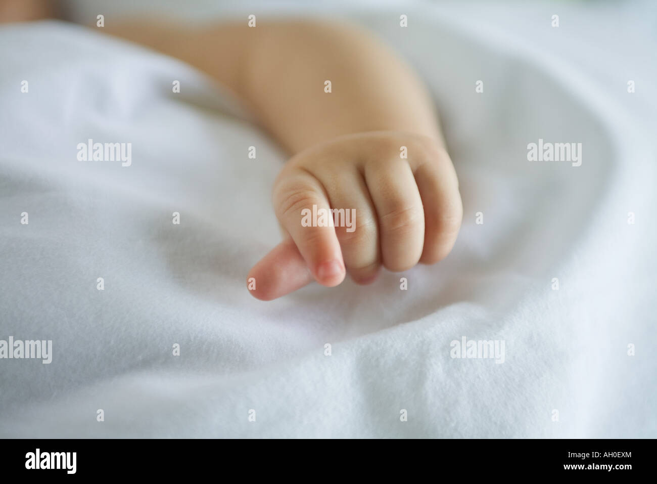 Baby, cropped view of hand Stock Photo - Alamy