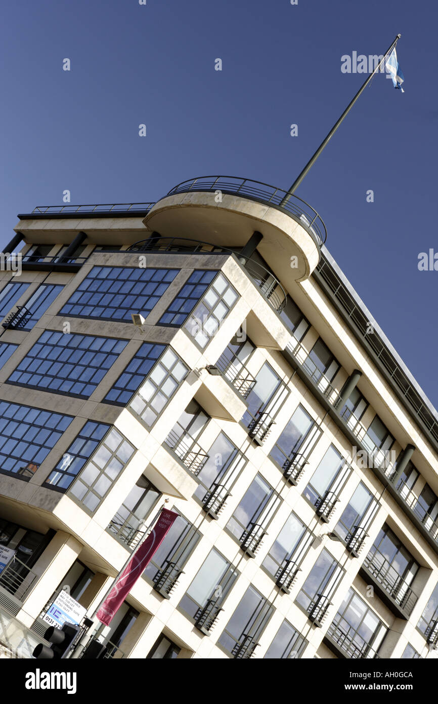 Edinburgh modern architecture on Princess Street Stock Photo - Alamy