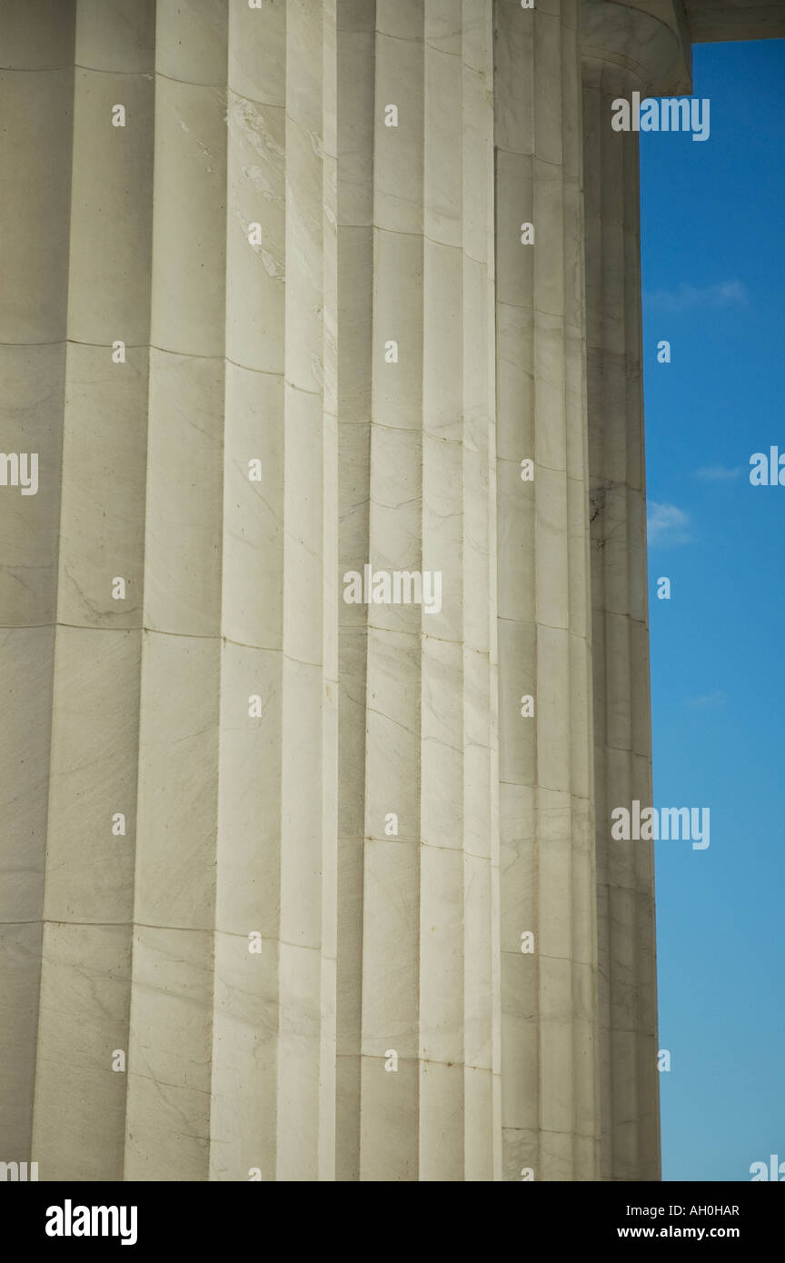 Columns from the Lincoln Memorial in Washington, DC Stock Photo - Alamy