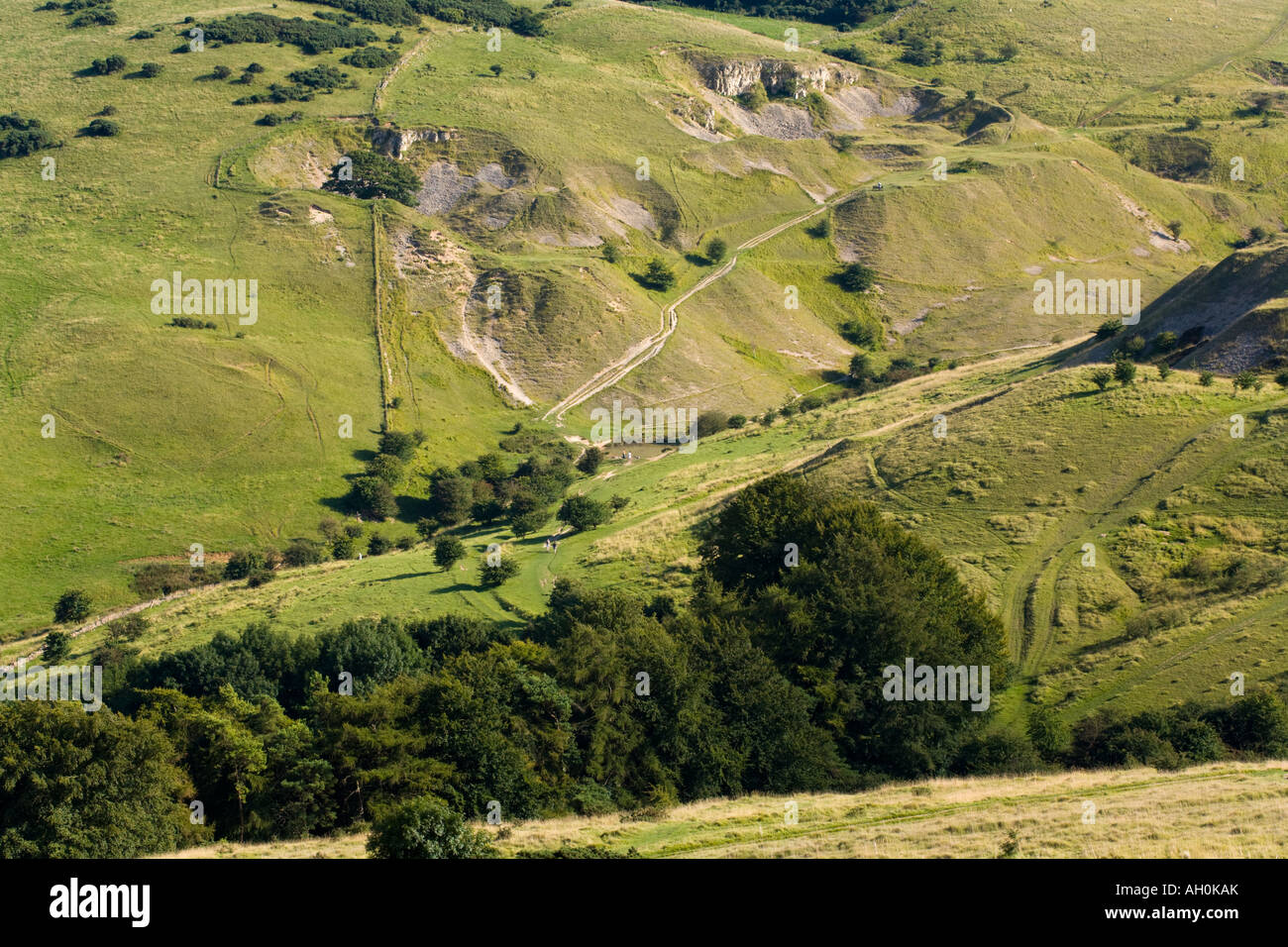The sheep wash and old quarry workings on Cleeve Common near Cheltenham ...