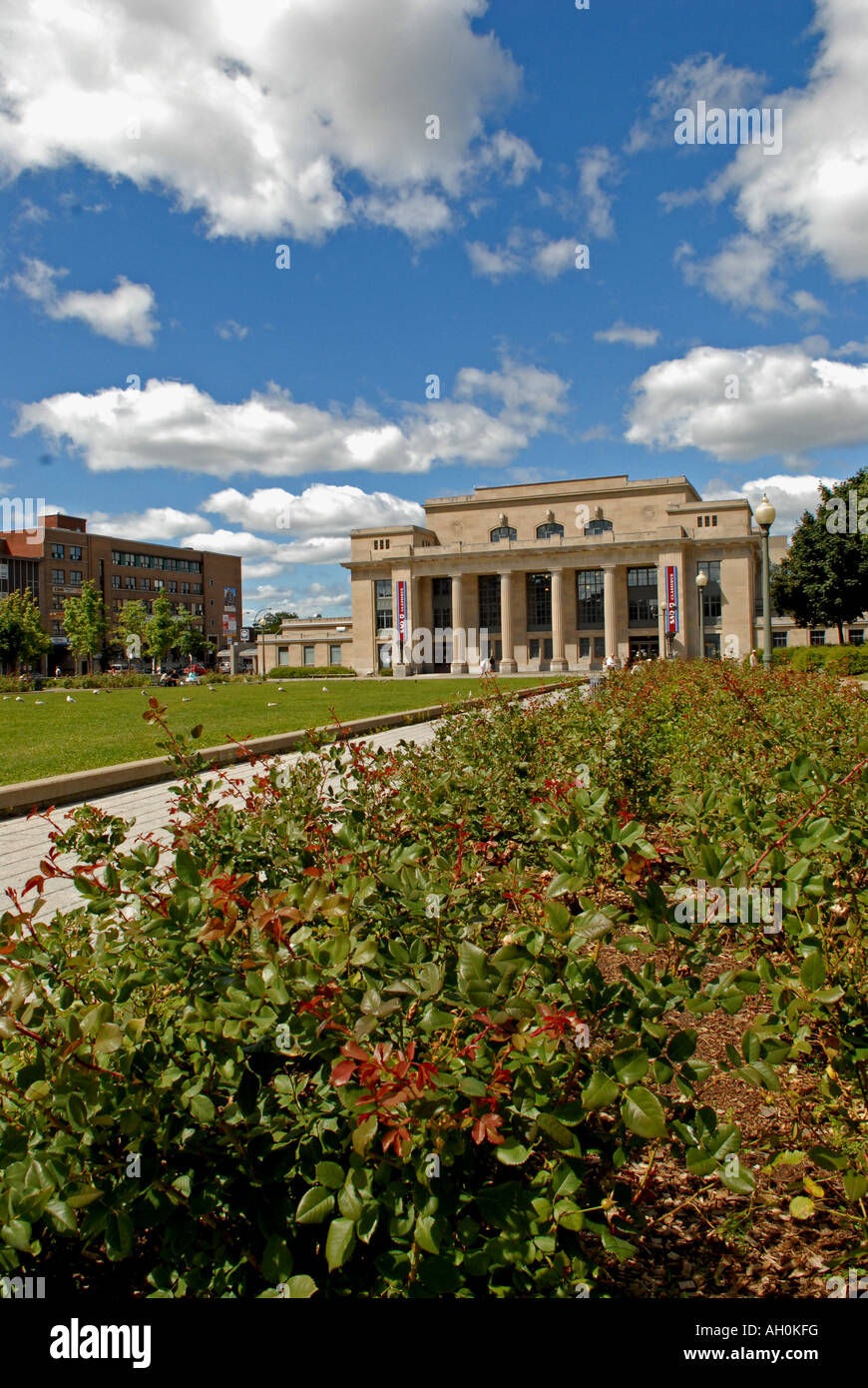 Athena park and Jean Talon old train station in Montreal Park extension ...