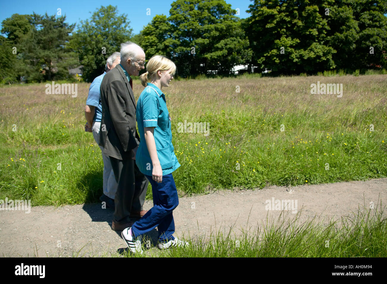 Is being accompanied on hi-res stock photography and images - Alamy