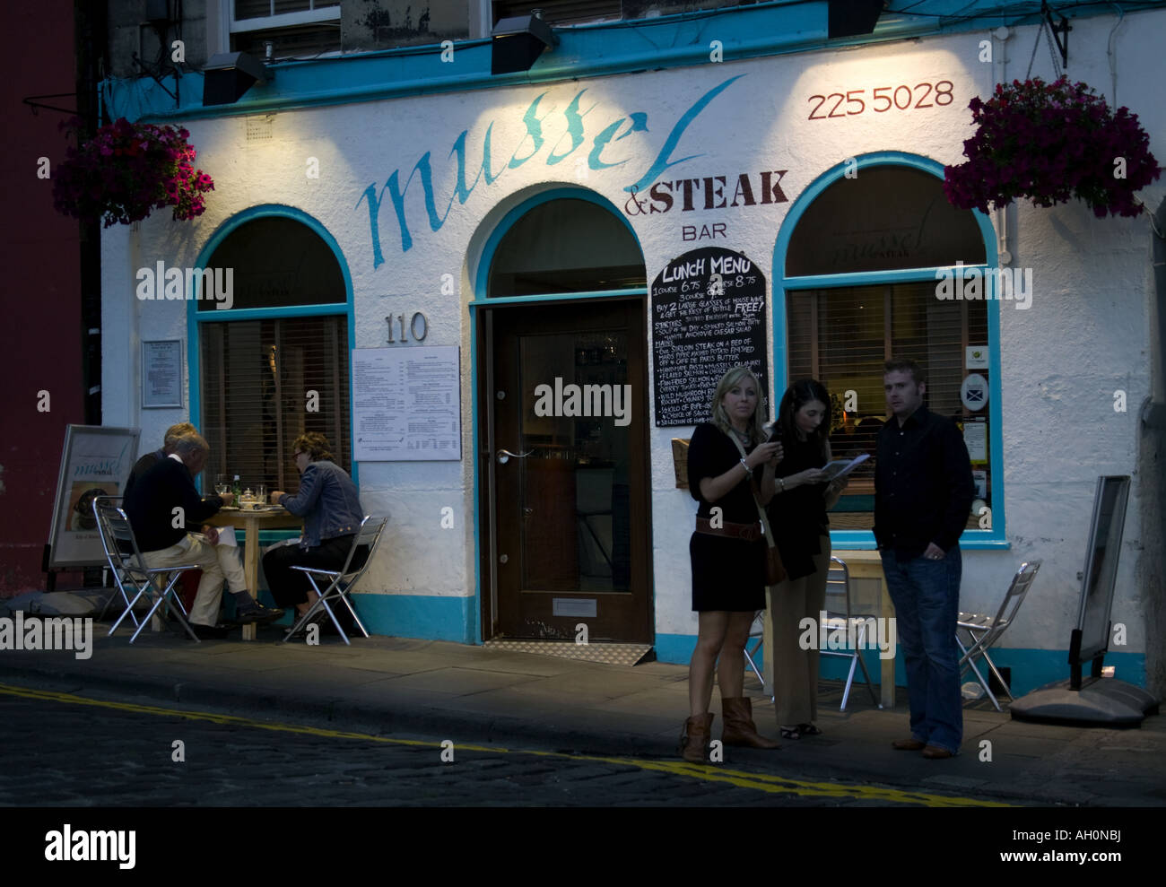 Mussel Steak-House restaurant, Edinburgh, UK, Scotland, Europe Stock ...