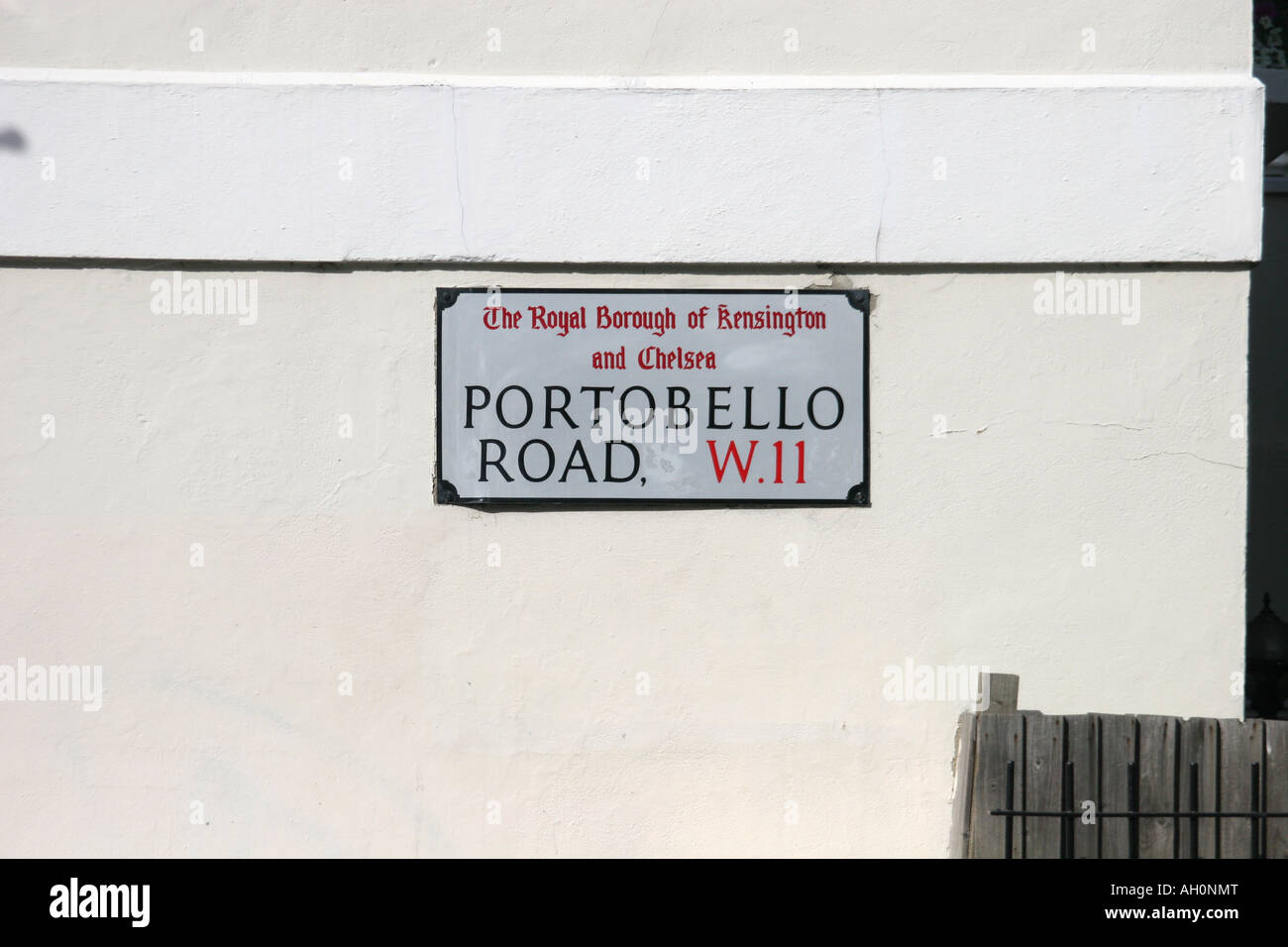 Portobello Road sign Stock Photo - Alamy