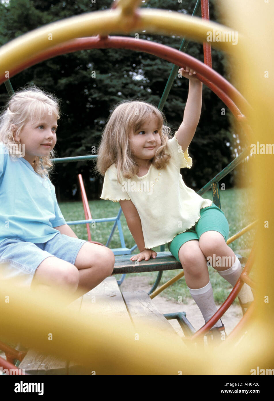 girls on playground Stock Photo - Alamy