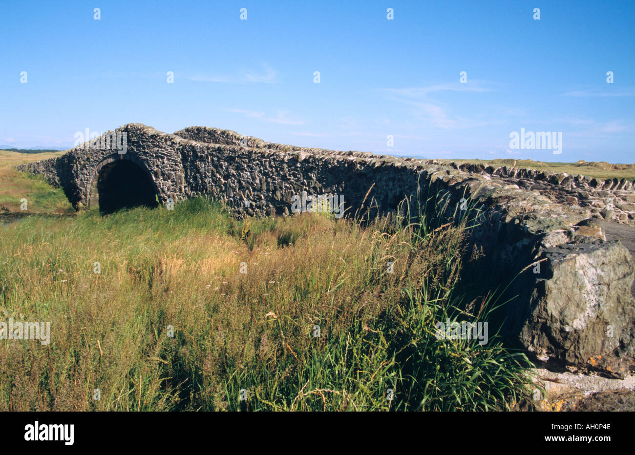 Pont Aberffraw bridge on Anglesey Stock Photo - Alamy