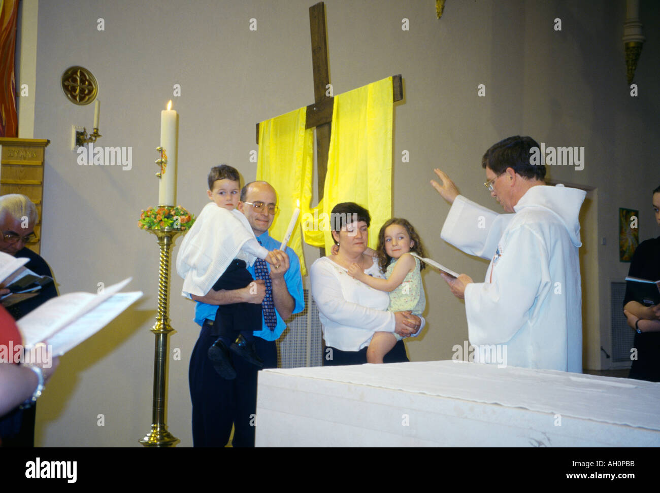 St Joseph s Church Priest Blessing Parents Godparents Child Roehampton ...