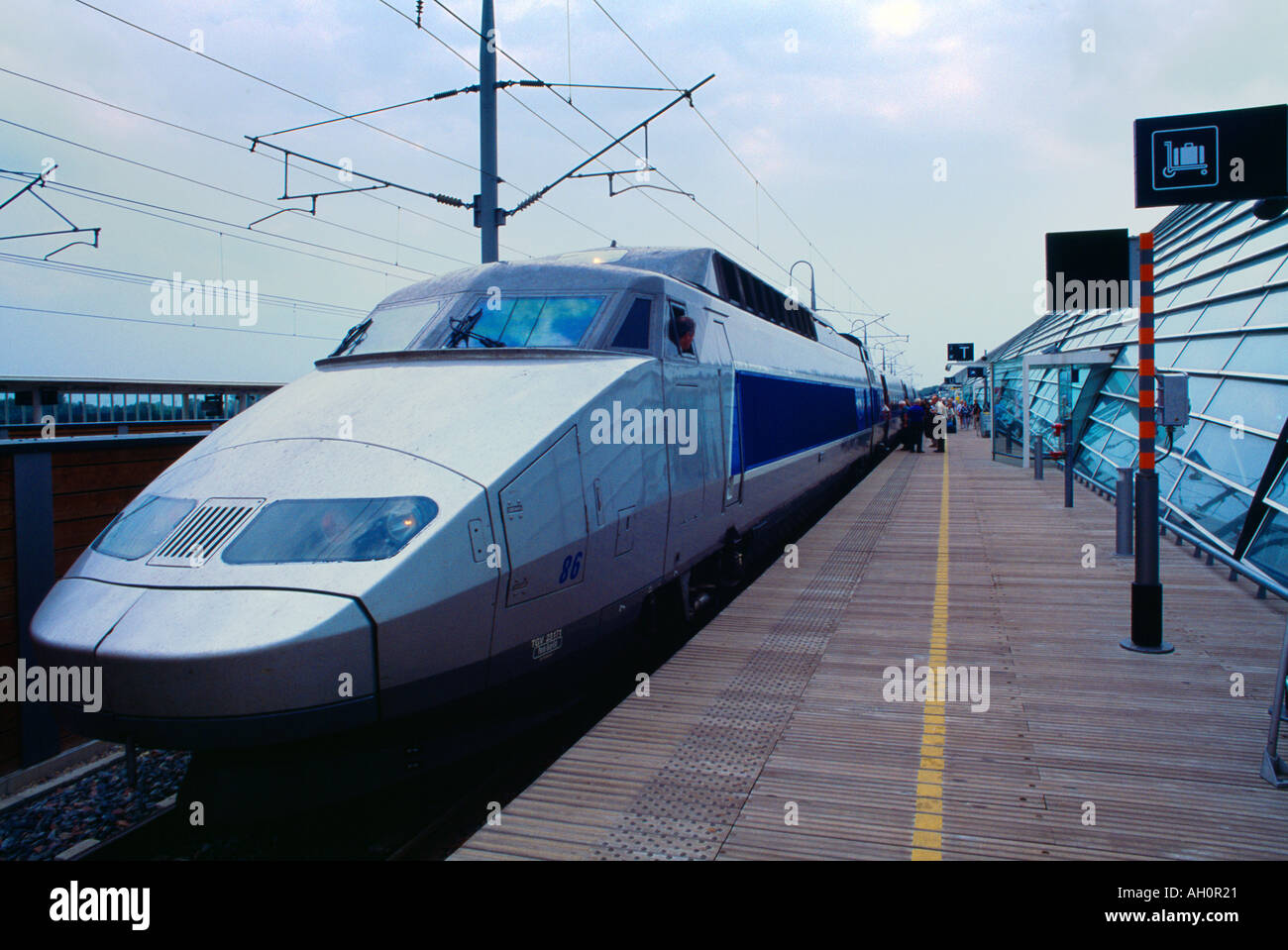 Avignon France TGV Station with Train at Platform Stock Photo - Alamy